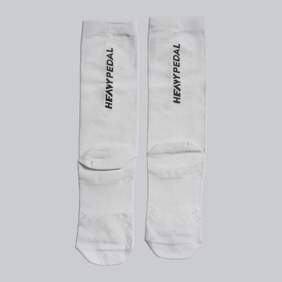 Stealth White Socks 1 Pack – THE HEAVY PEDAL