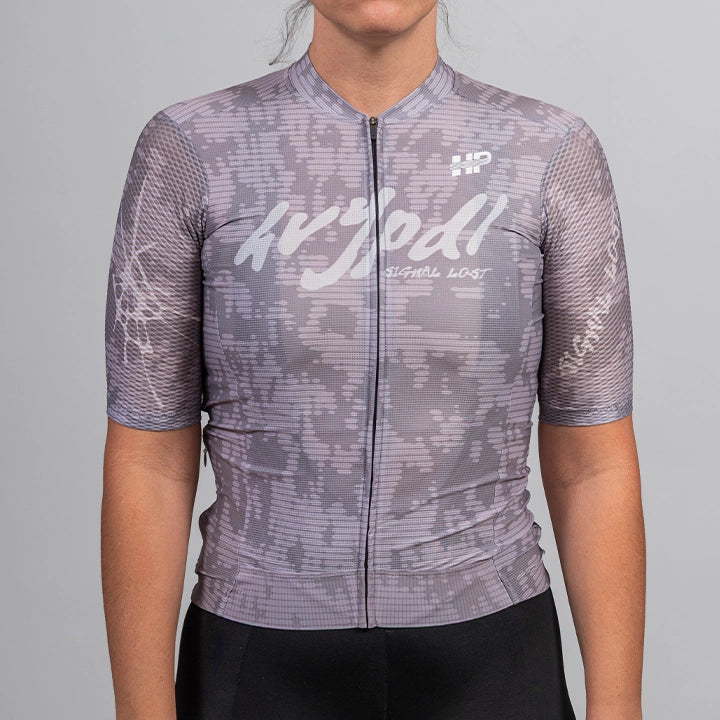 Signal Lost Fade BLOX - Women's Cycling Jersey – THE HEAVY PEDAL